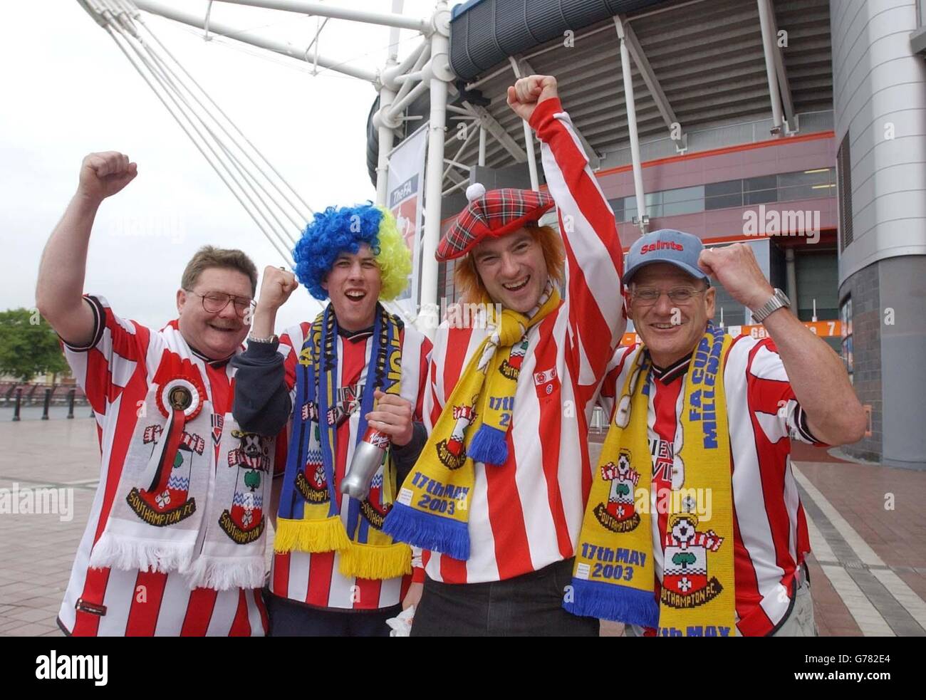 FA Cup Final Southampton fans. Southampton fans show their support ...