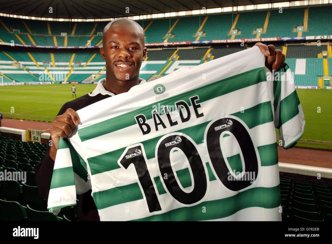 Celtic Bobo Balde football shirt Stock Photo - Alamy