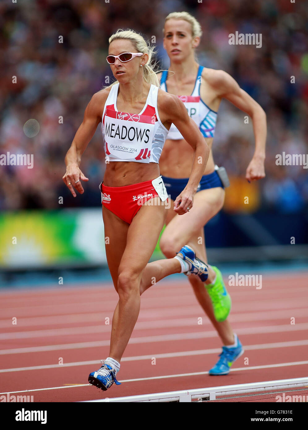 England's Jennifer Meadows during round 1 of the Women's 800m at ...