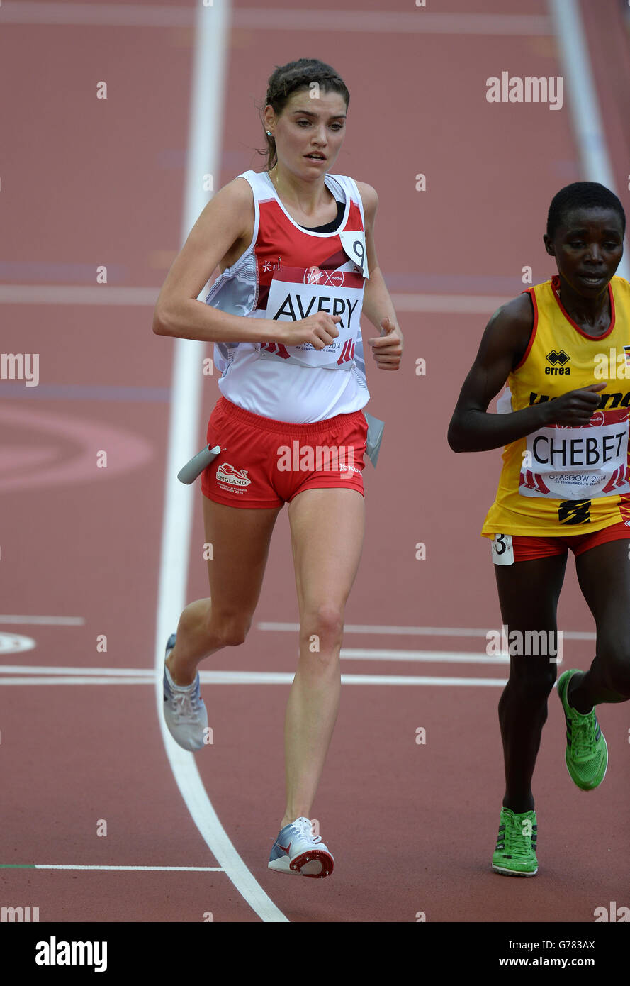 England's Kate Avery in the Women's 10,000m Final at Hampden Park ...