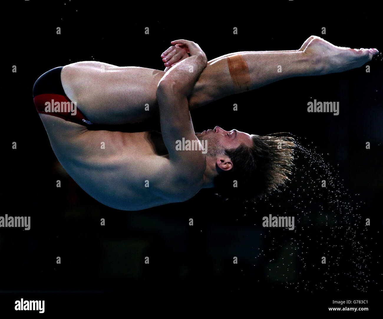 Canada's Riley McCormick during the Men's 1m Springboard Diving at the ...