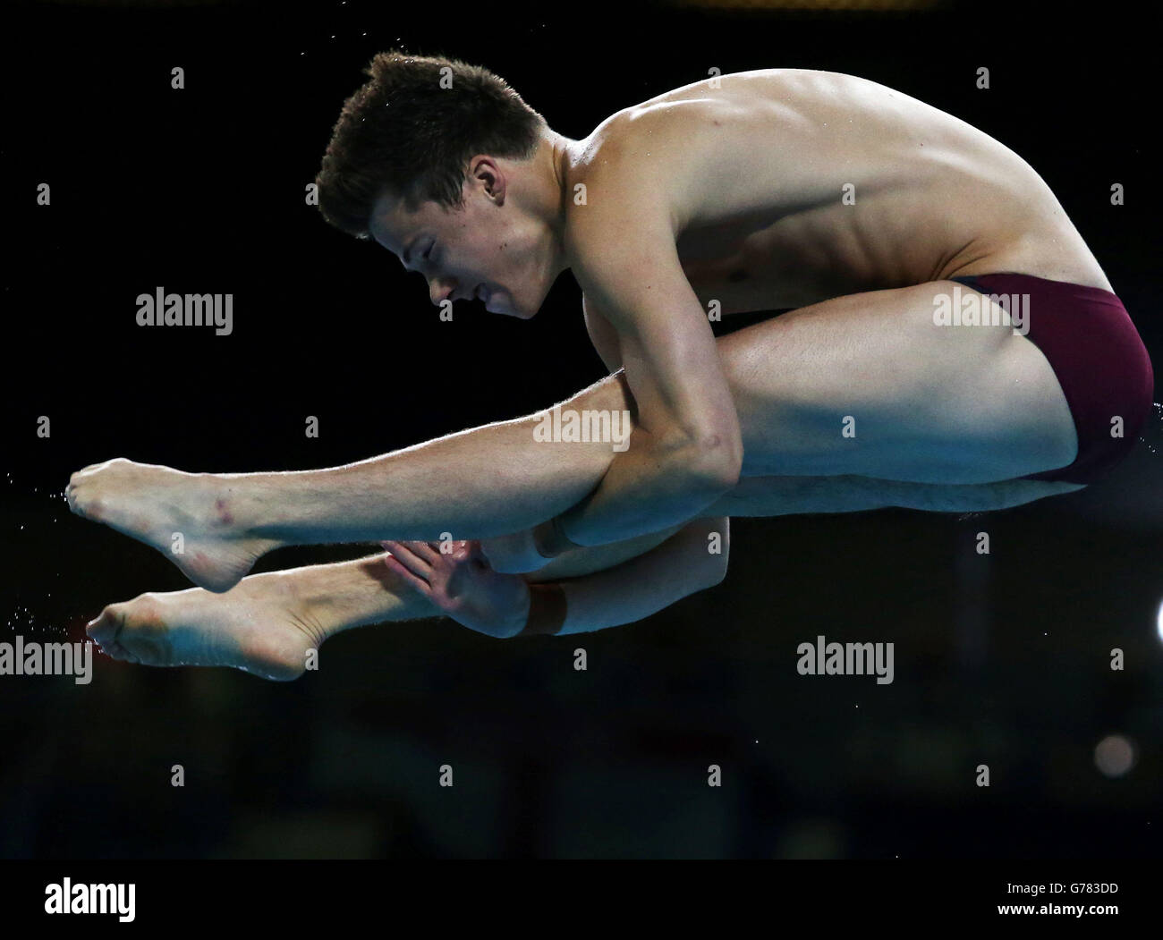 England's Freddie Woodward during the Men's 1m Springboard Diving at ...