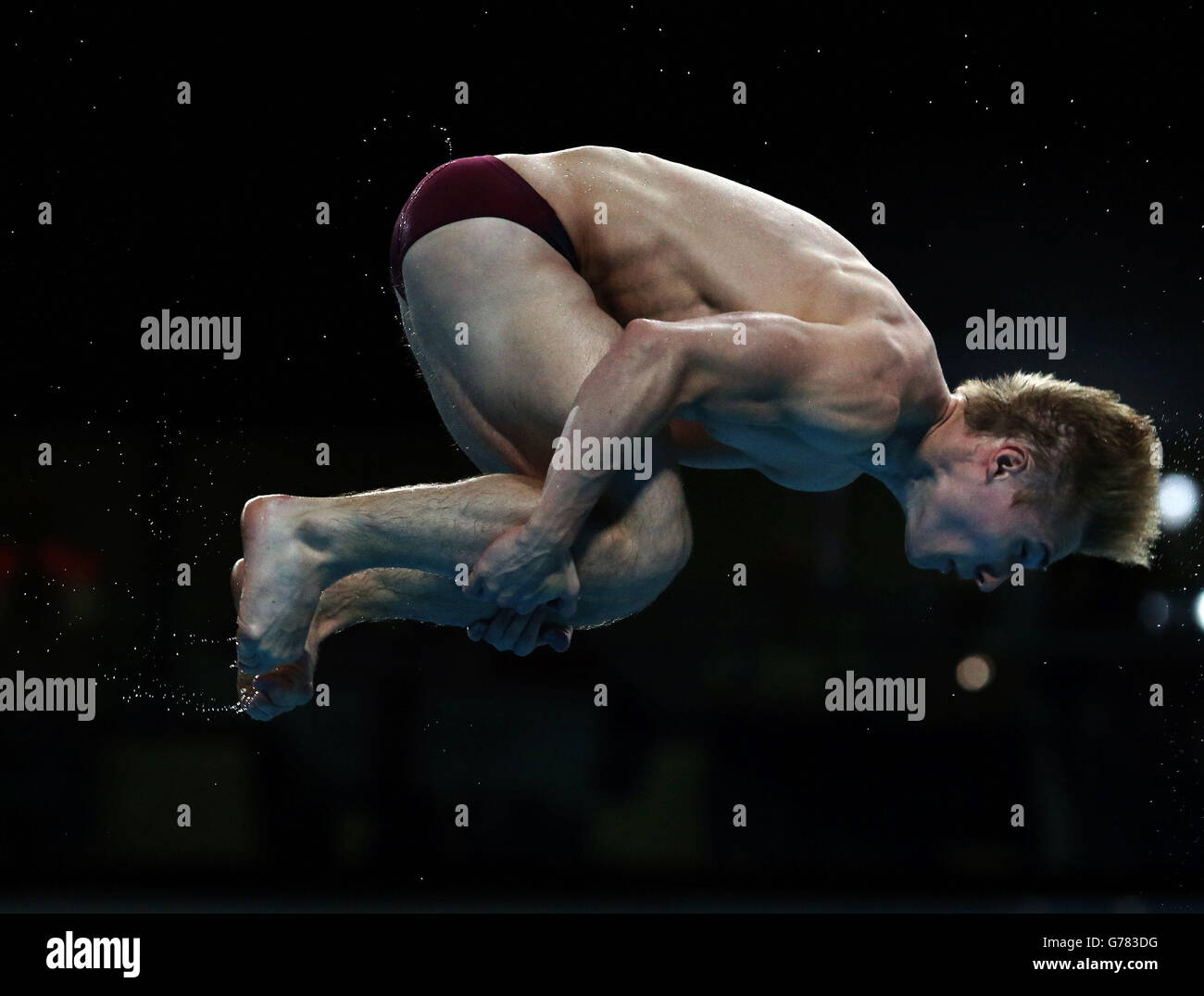 England's Jack Laugher during the Men's 1m Springboard Diving at the ...