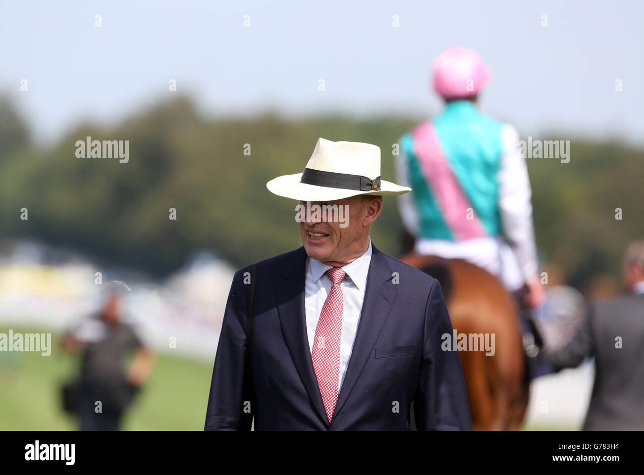 Trainer John Gosden after his horse Kingman ridden by James Doyle won ...