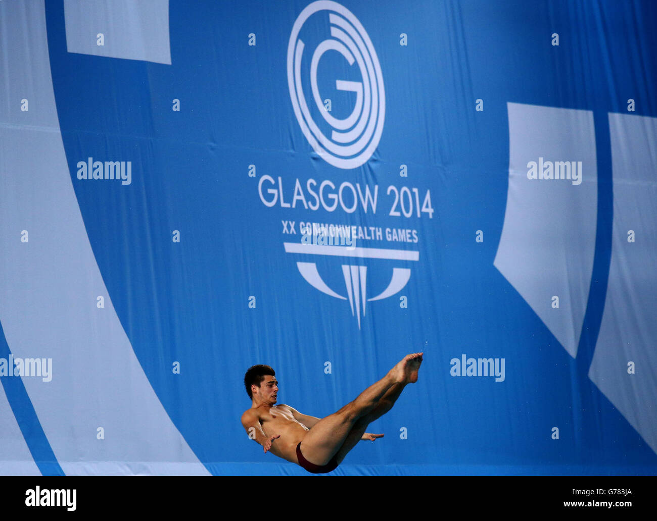 England's Chris Mears during the Men's 1m Springboard Diving at the ...