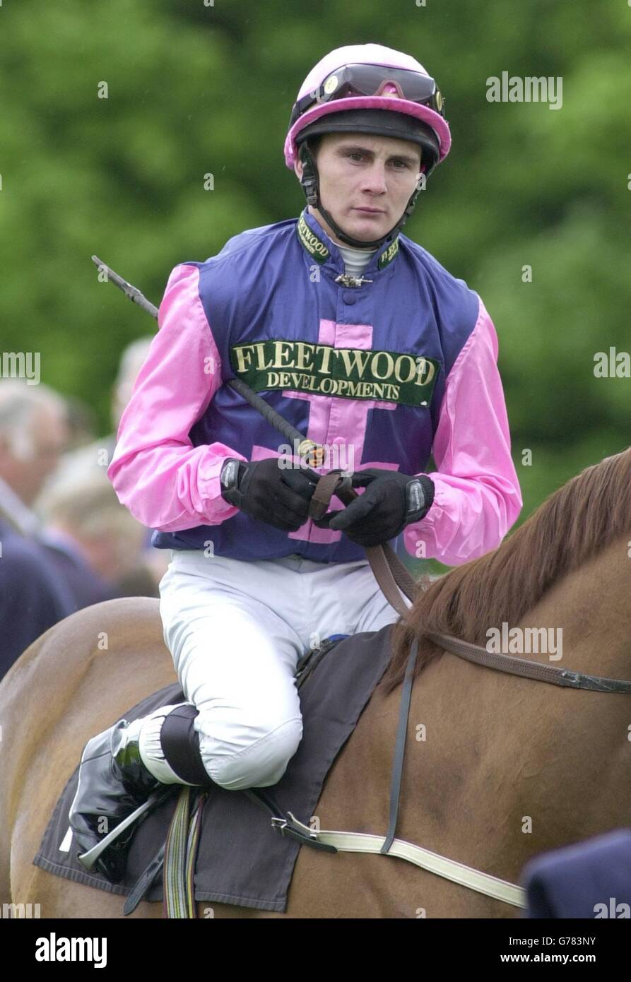 Jockey Paul Doe. Jockey Paul Doe in the racing colours of his first ...