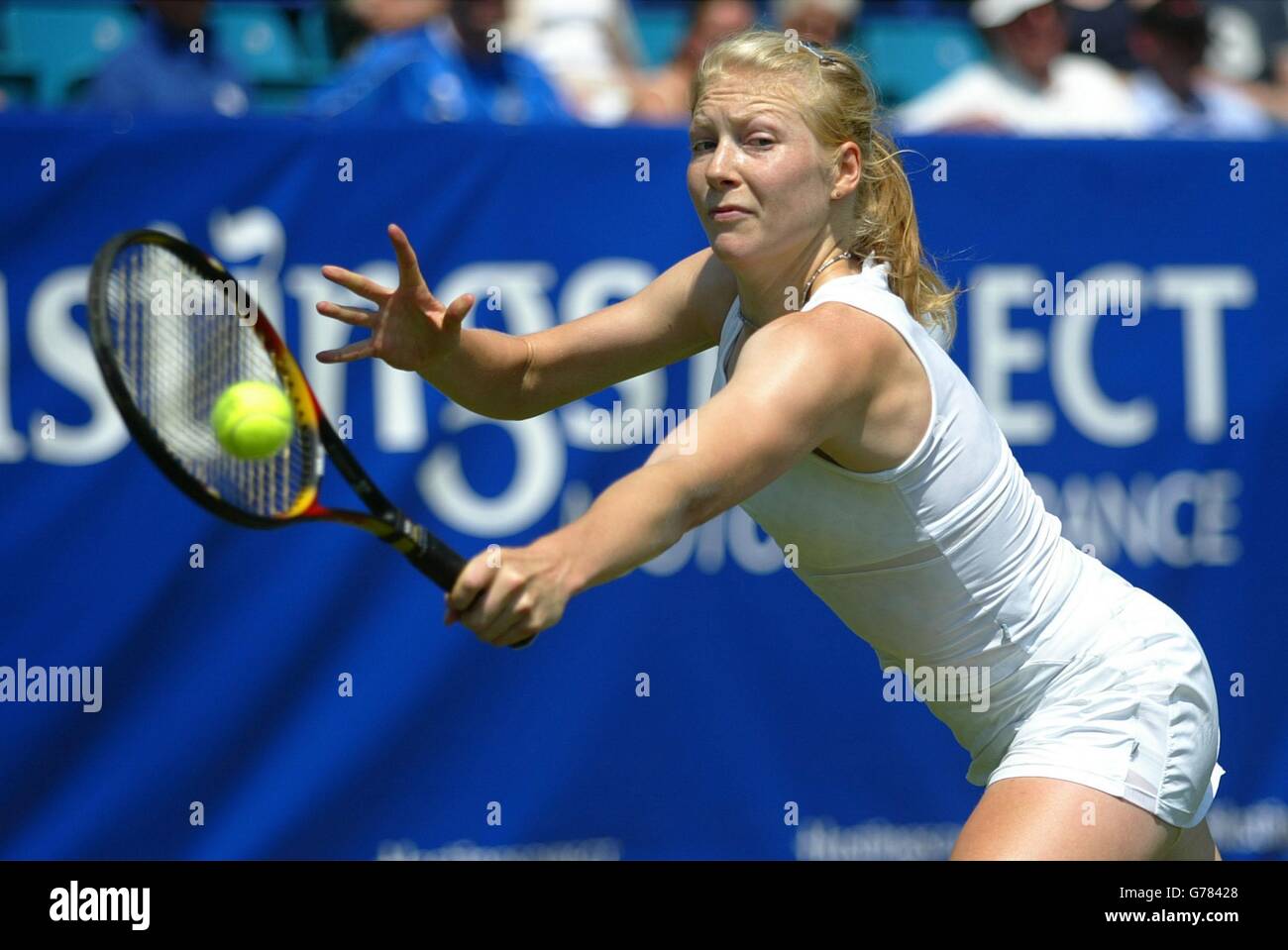 Britain's Amanda Janes in action against Samantha Reeves of the USA at ...