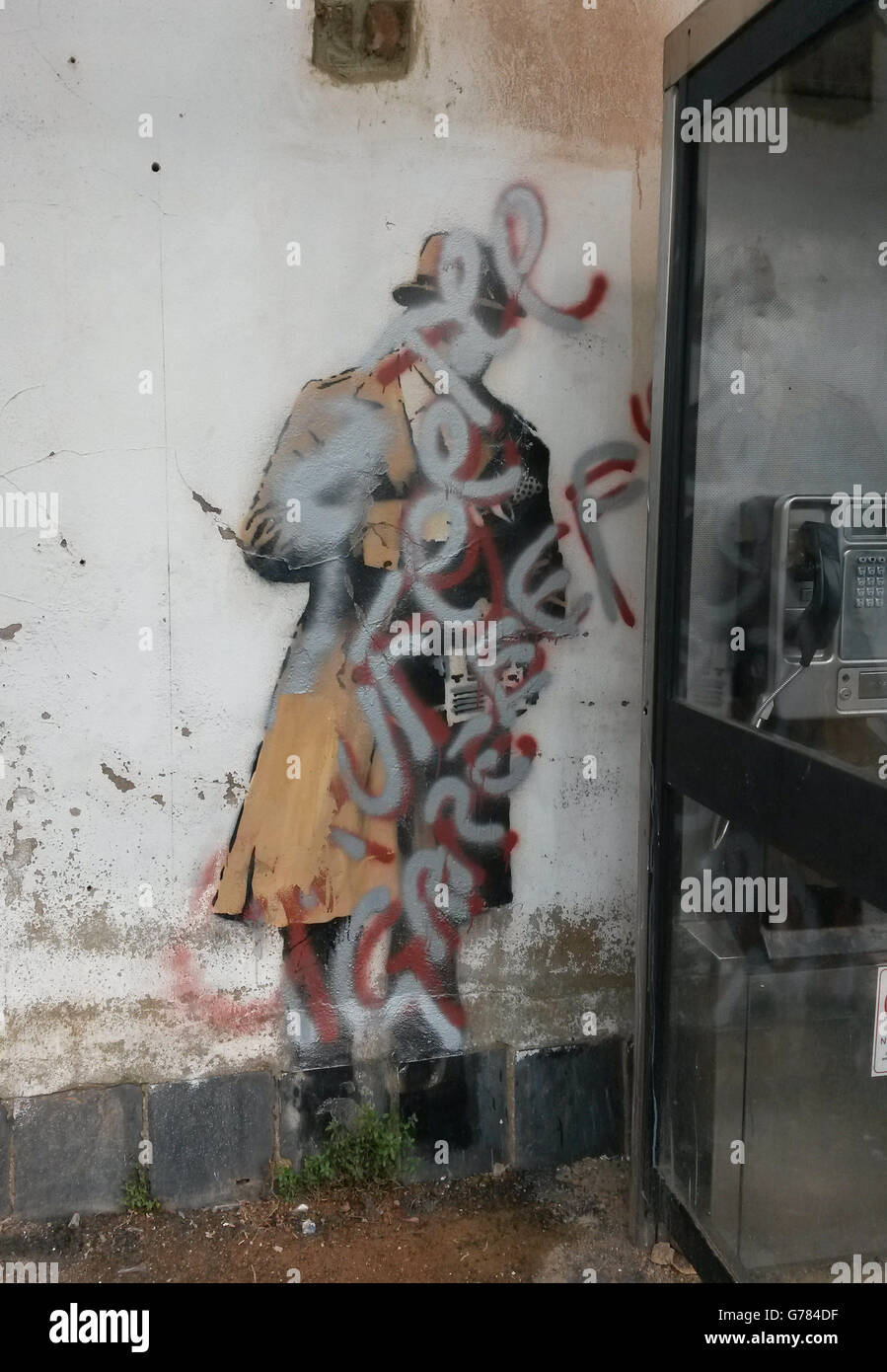 Spy booth banksy hi-res stock photography and images - Alamy