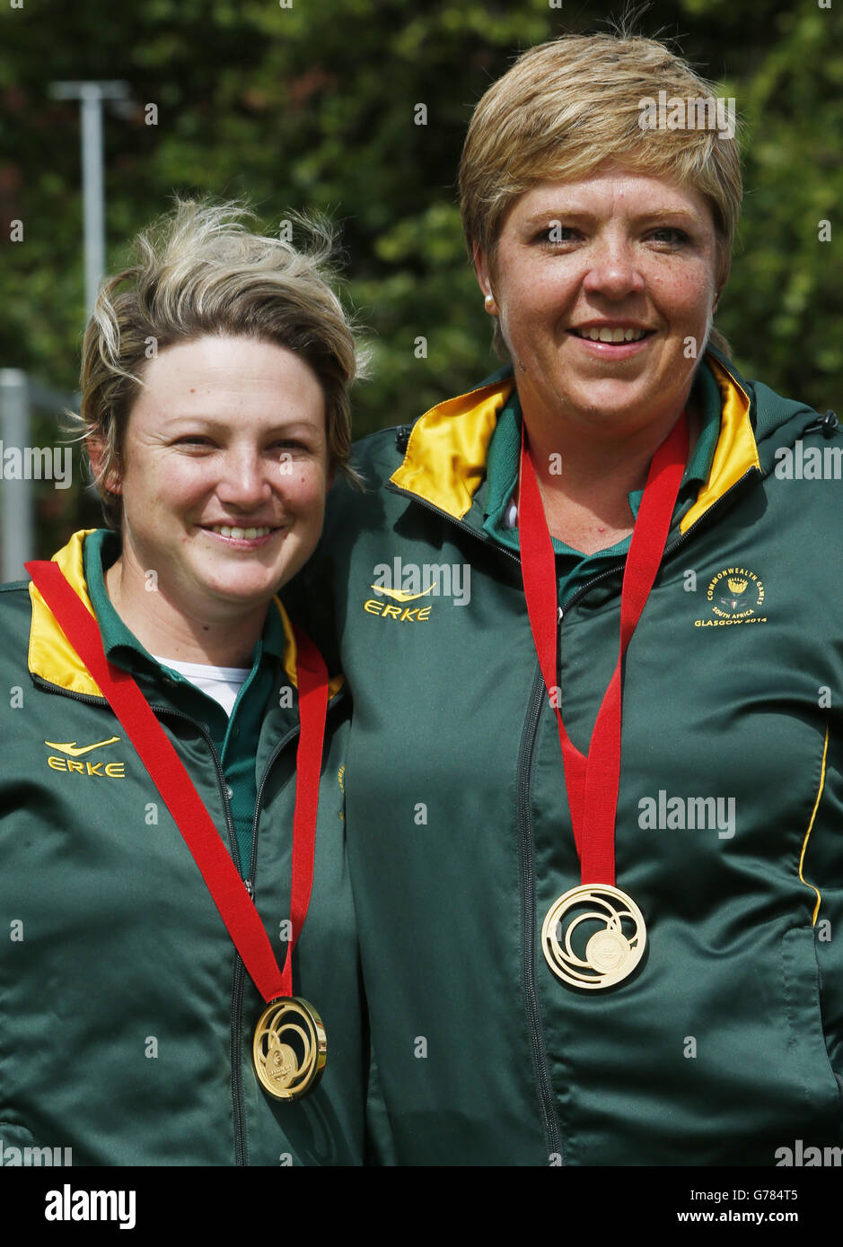 South Africa's Colleen Piketh (right) and Tracy-Lee Botha celebrate ...