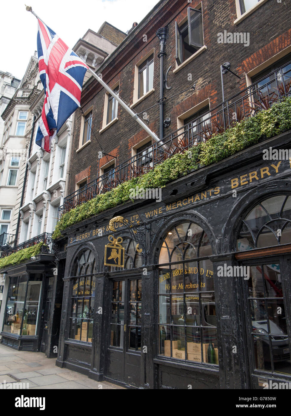 Berry Brothers & Rudd wine merchant Stock Photo - Alamy