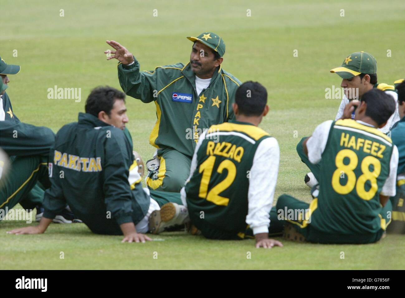 Pakistan Training at Oval Stock Photo - Alamy