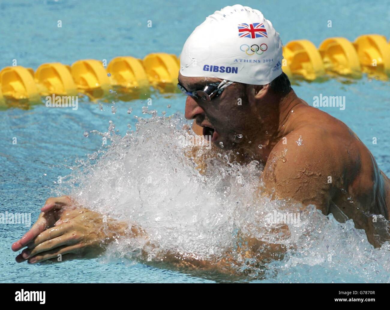 British swimmer James Gibson from Loughborough competes in the Men's ...