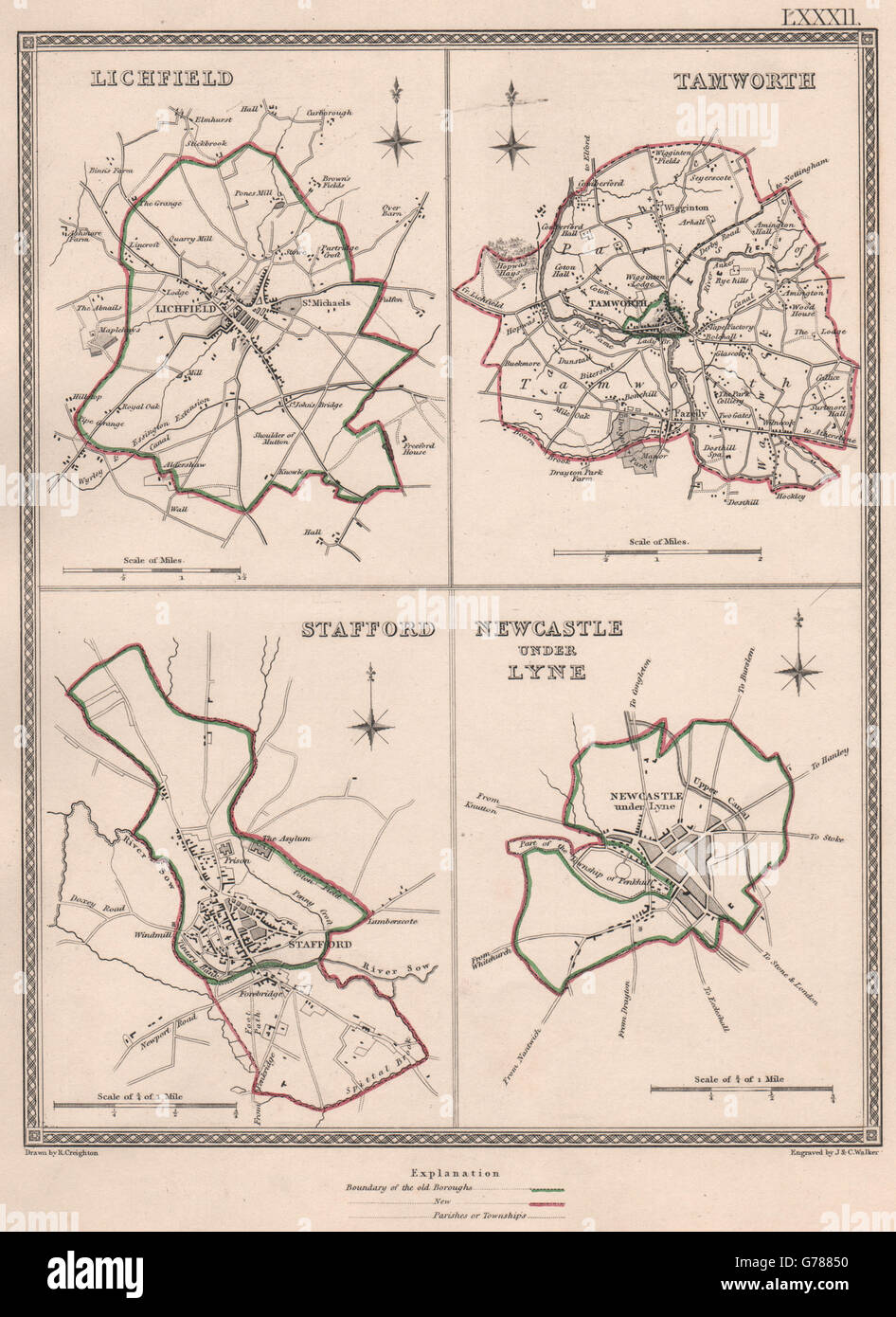 STAFFORDSHIRE TOWNS. Lichfield Tamworth Stafford Newcastle-under-Lyne ...