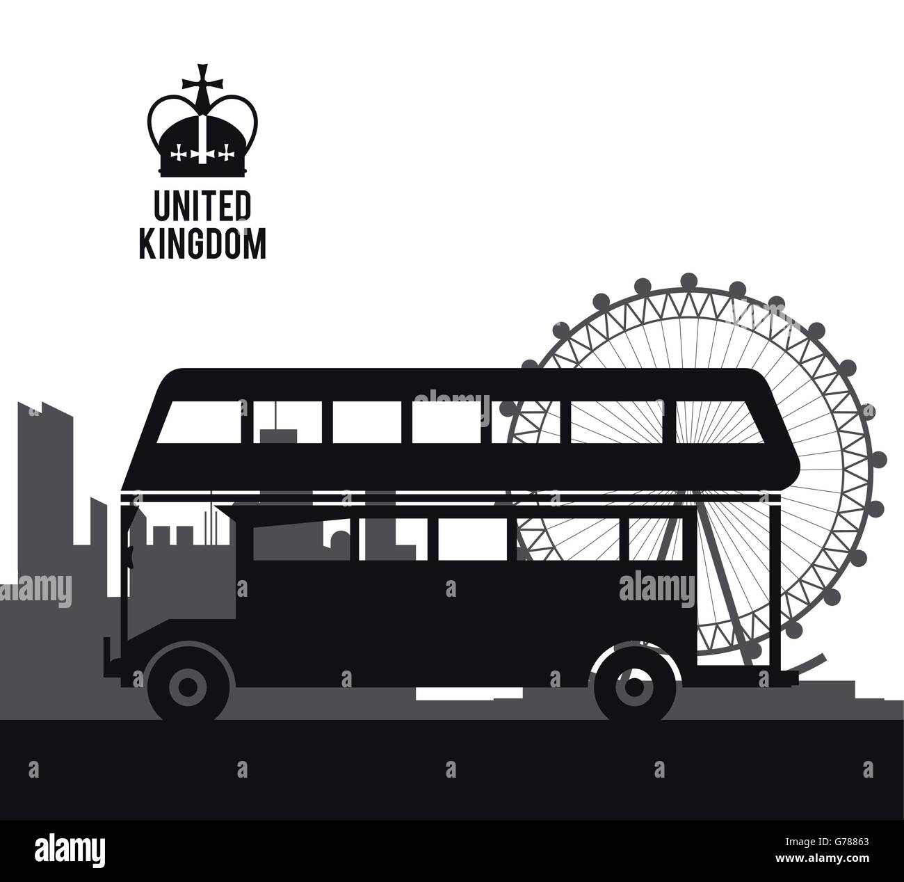 Bus england historical Stock Vector Images - Alamy