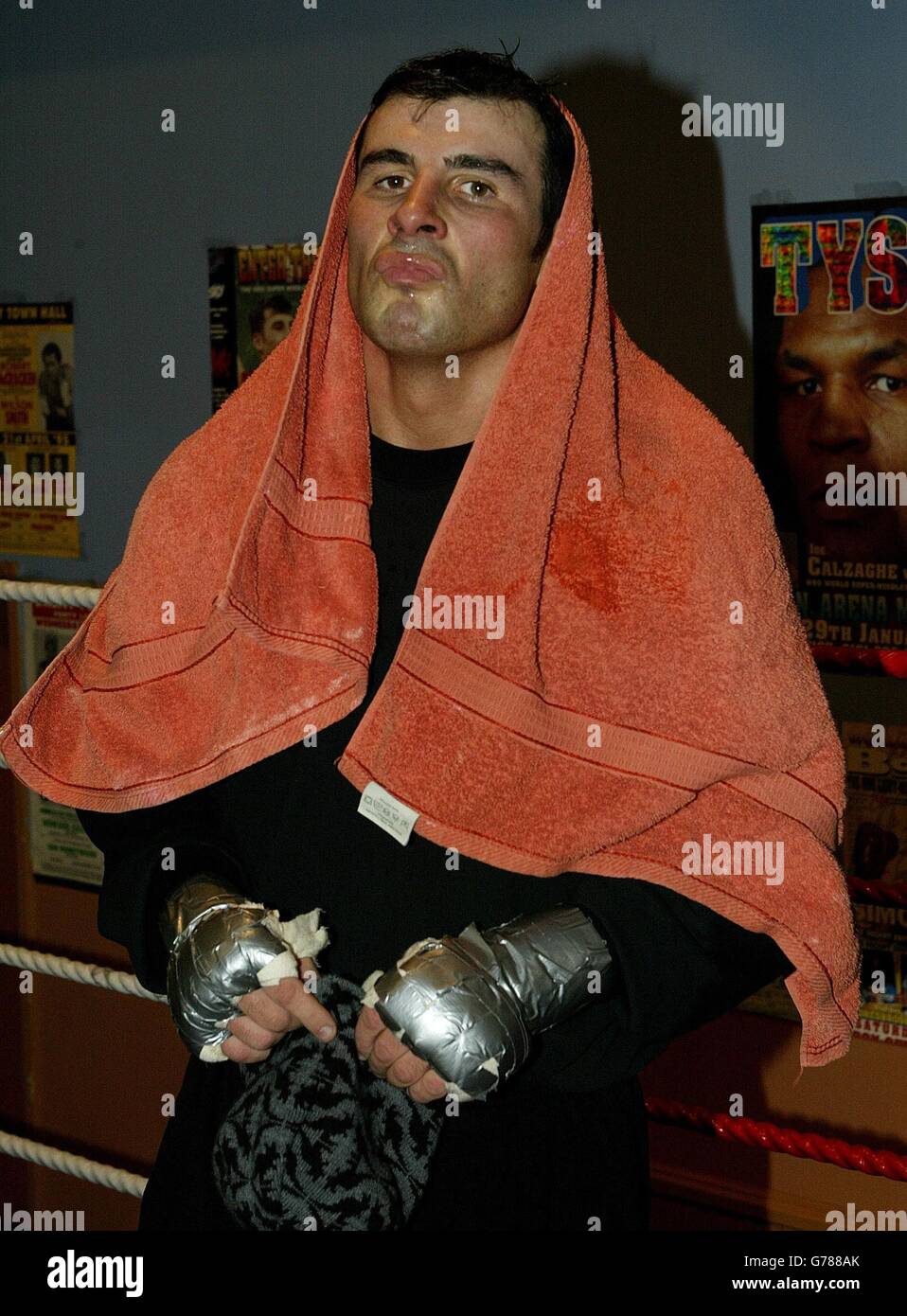 Joe Calzaghe - Training Stock Photo - Alamy