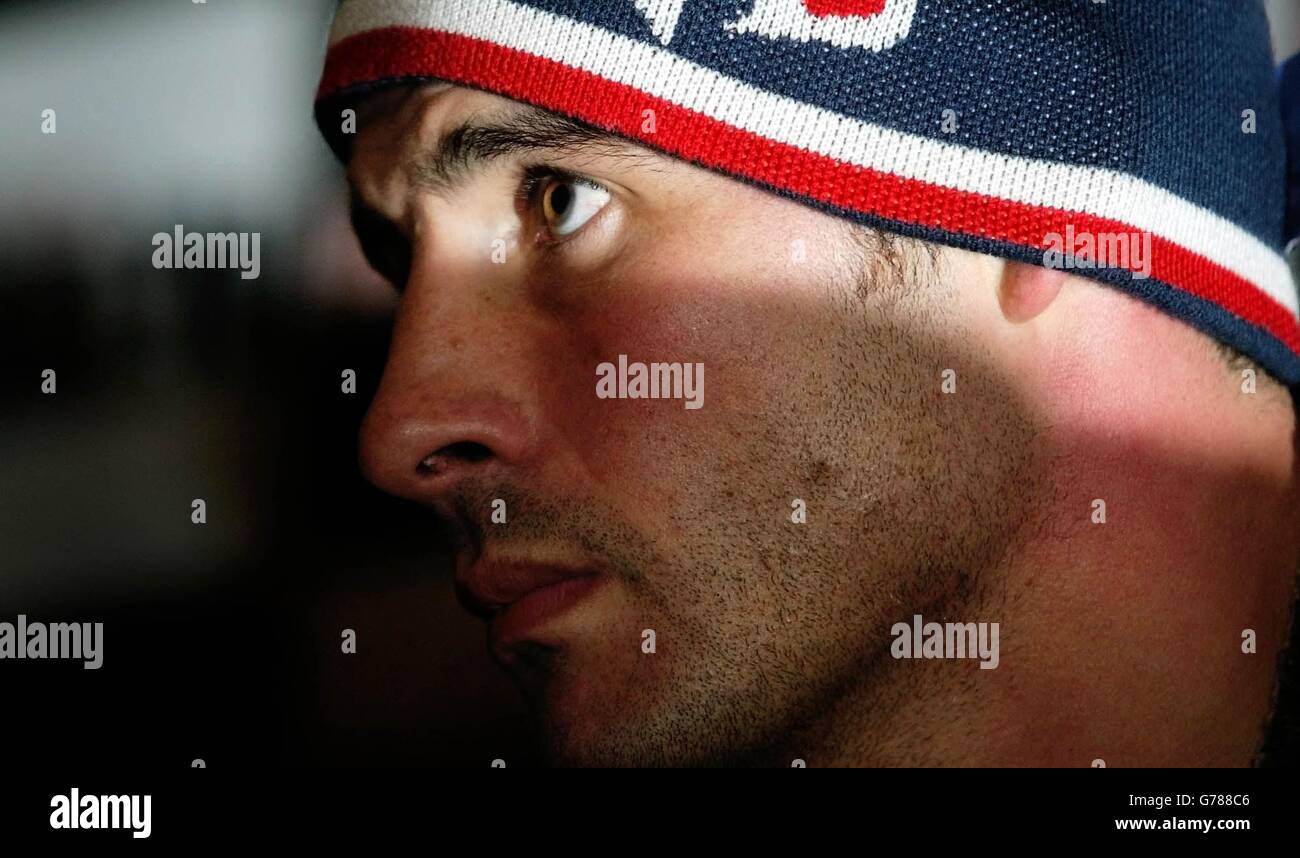 WBO super-middleweight champion Joe Calzaghe attends a press call, at ...