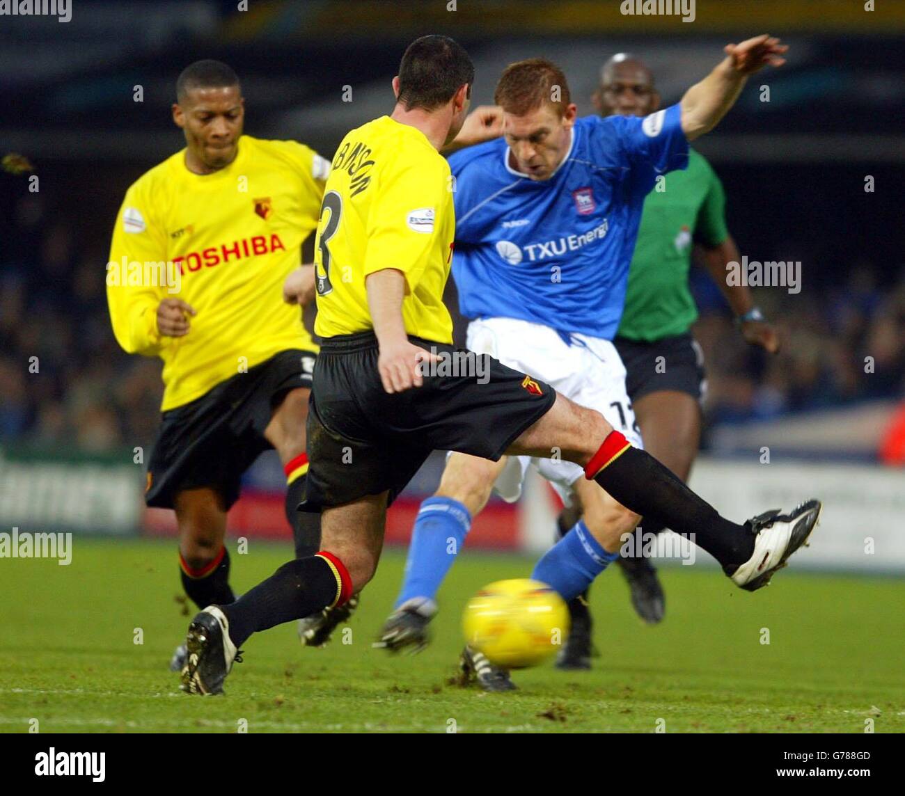 Ipswich towns richard naylor scores hi-res stock photography and images ...