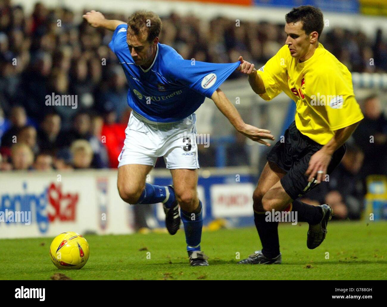 Football action jamie clapham hi-res stock photography and images - Alamy