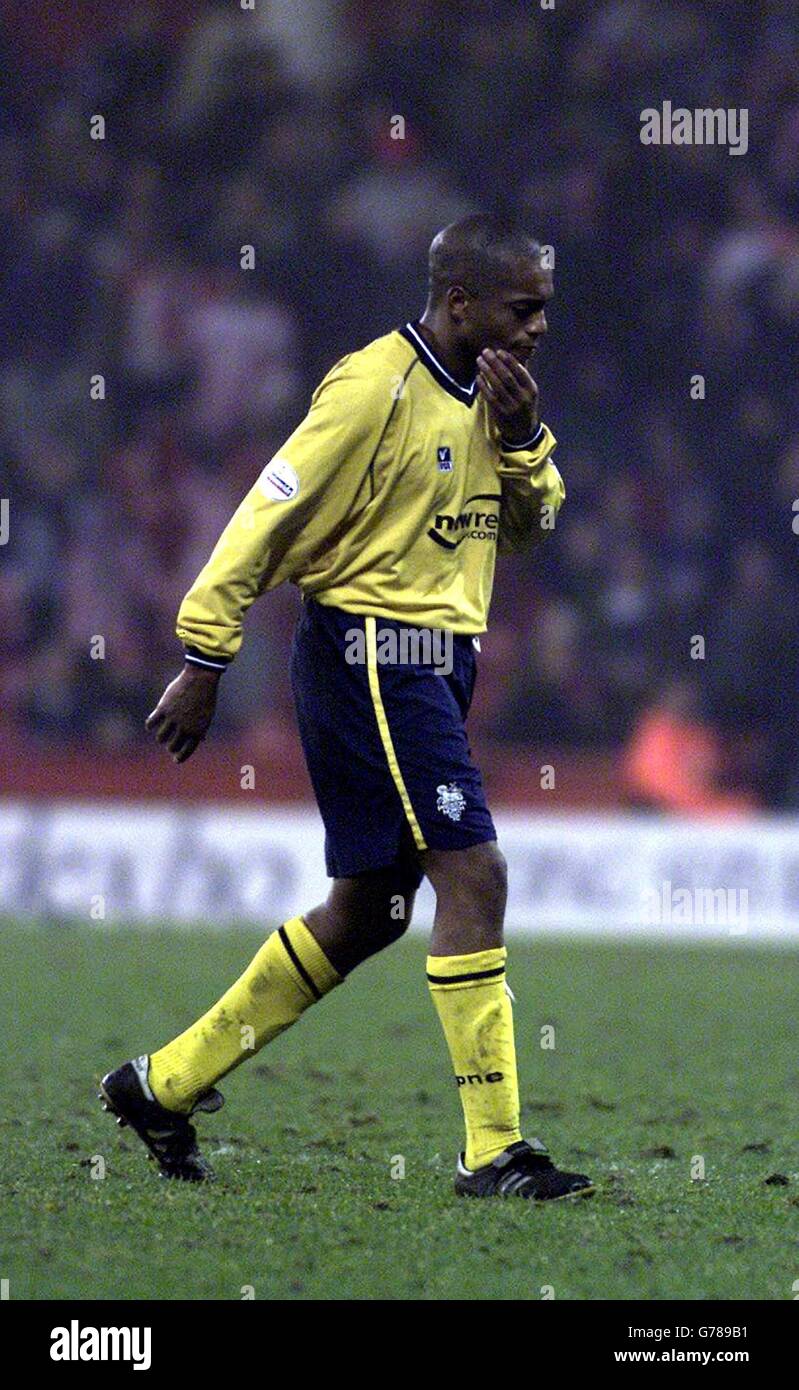 Preston's Mark Rankine is sent off during their Nationwide Division One ...