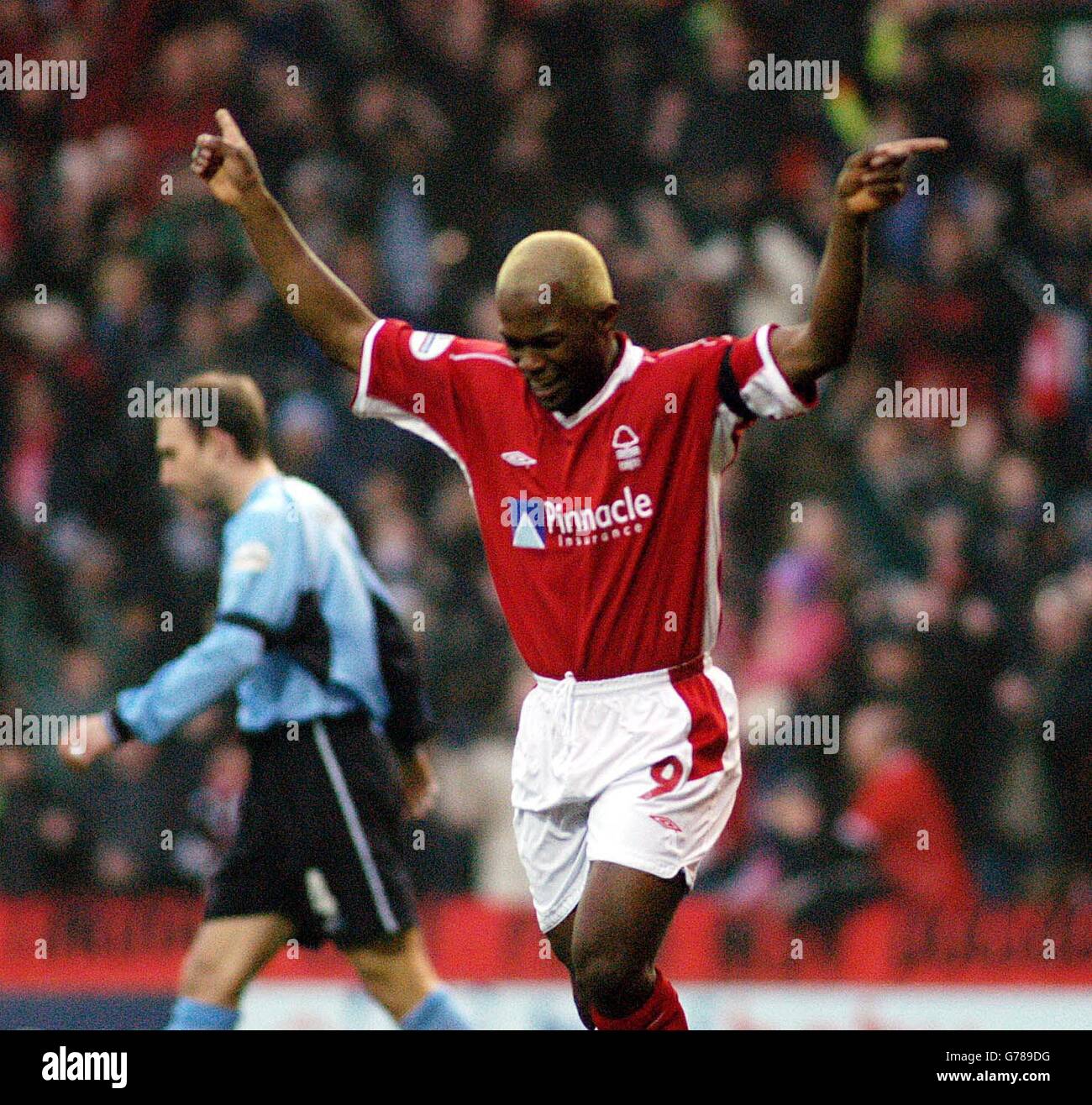 Nottingham Forest striker David Johnson celebrates scoring the opening ...