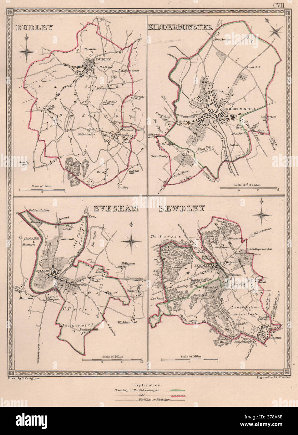 Map of dudley hi-res stock photography and images - Alamy