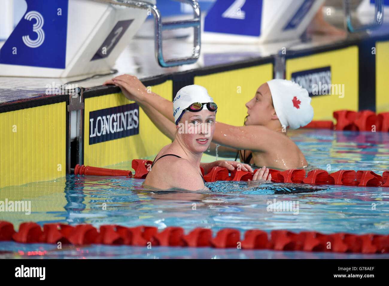 Scotland's Hannah Miley after winning her heat in the Women's 400m ...