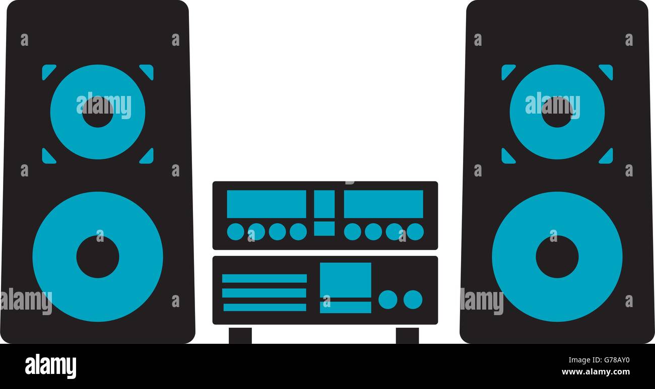 stereo system icon Stock Vector Image & Art - Alamy