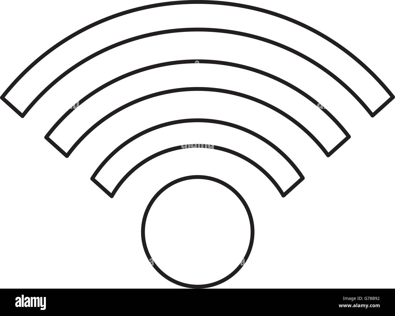 simple wifi icon Stock Vector Image & Art - Alamy