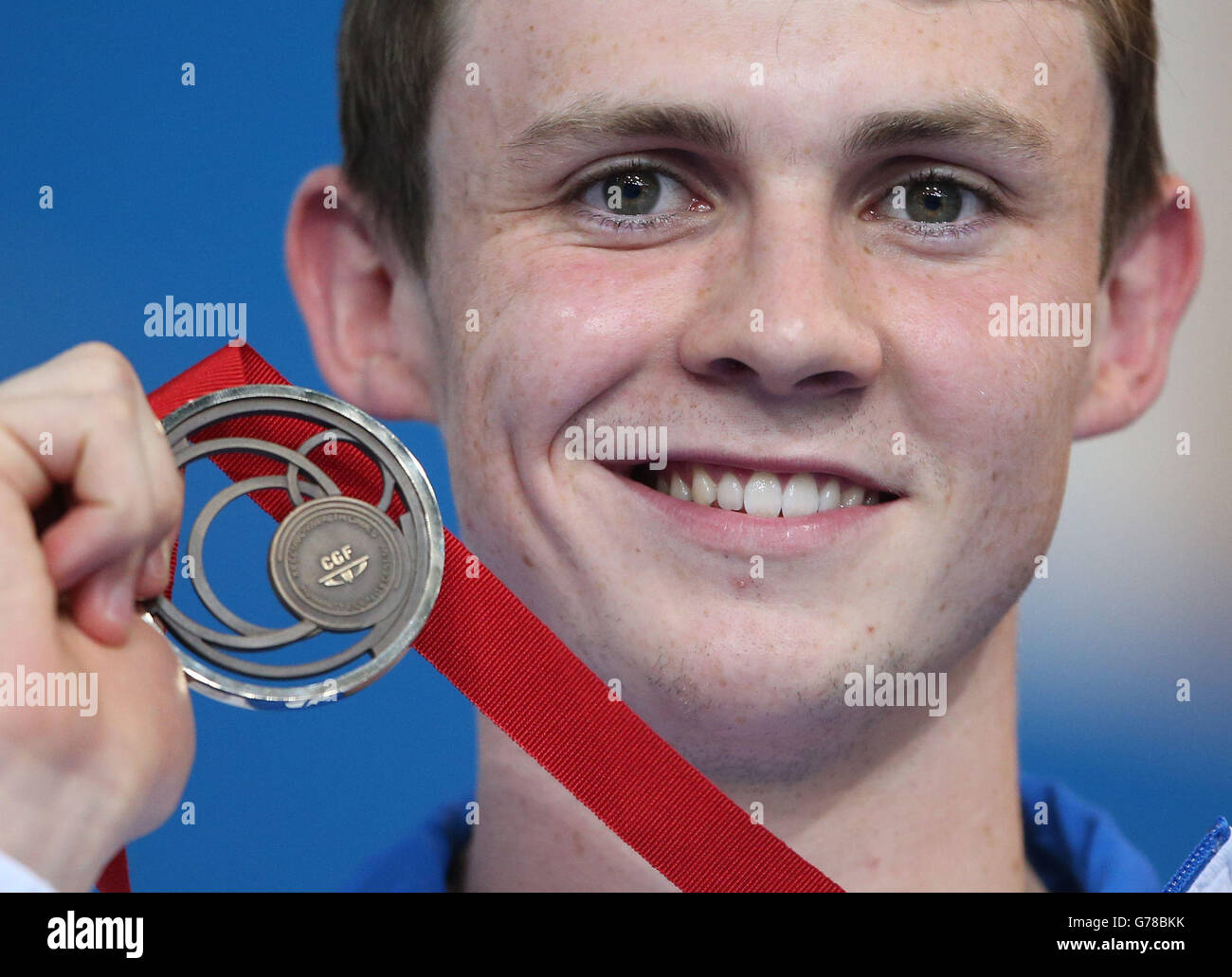 Scotland's Ross Murdoch with his bronze medal after the Mens 100m ...