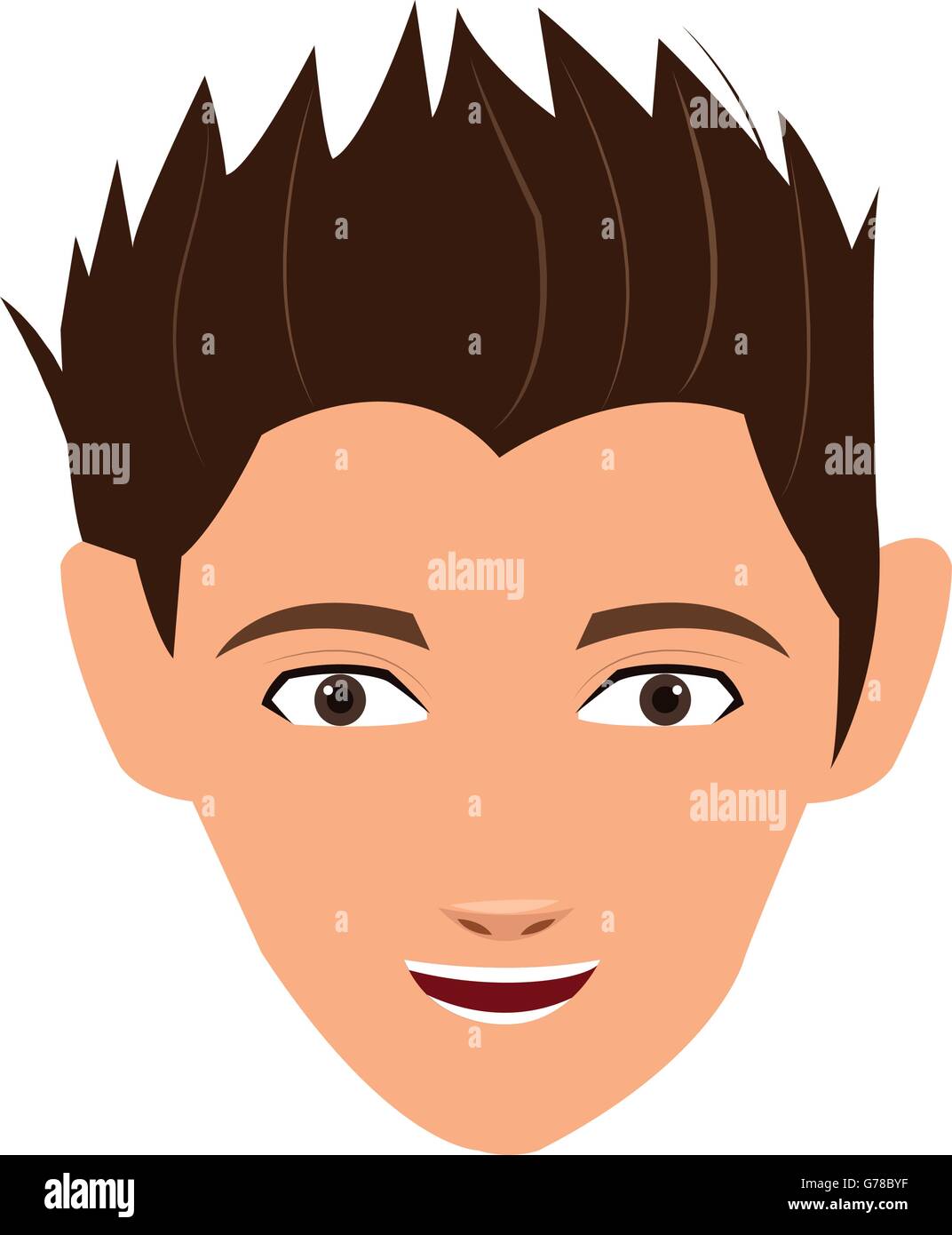 man smiling icon Stock Vector Image & Art - Alamy
