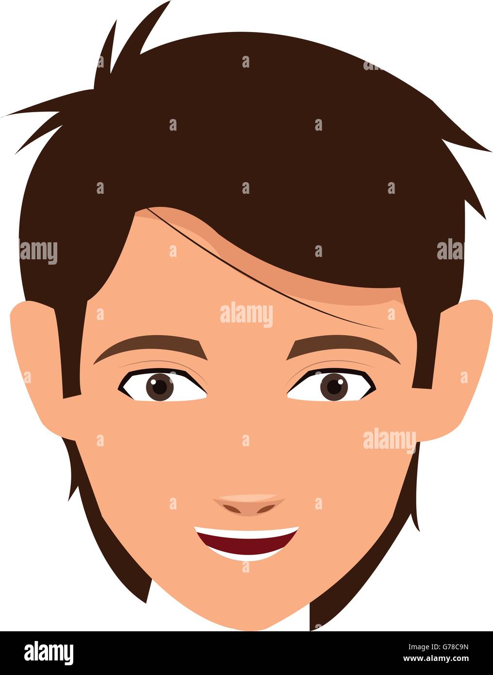 man smiling icon Stock Vector Image & Art - Alamy
