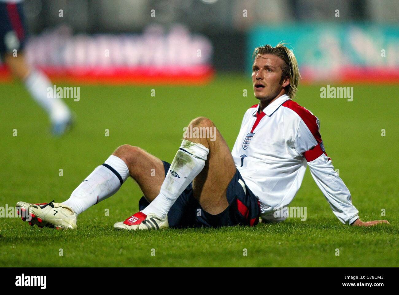 Football on ground david beckham hi-res stock photography and images ...