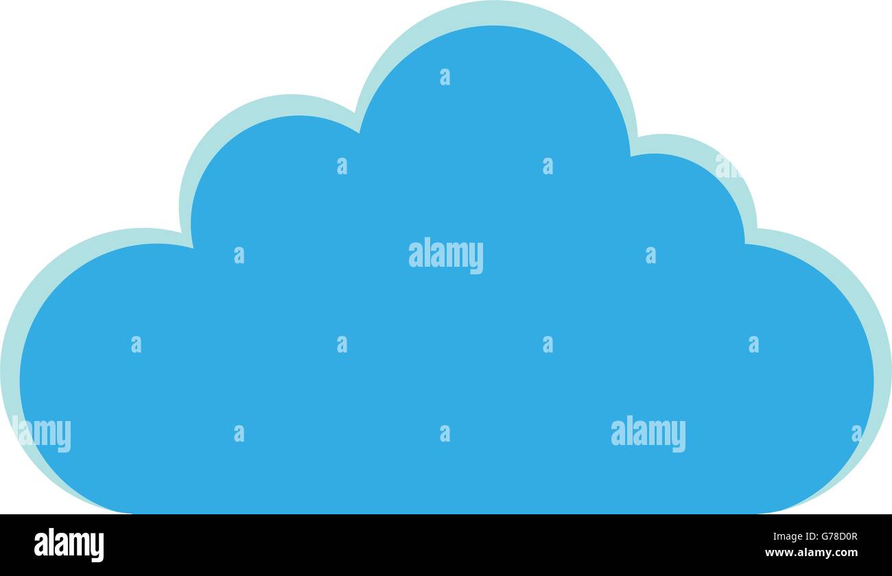 blue cloud icon Stock Vector Image & Art - Alamy