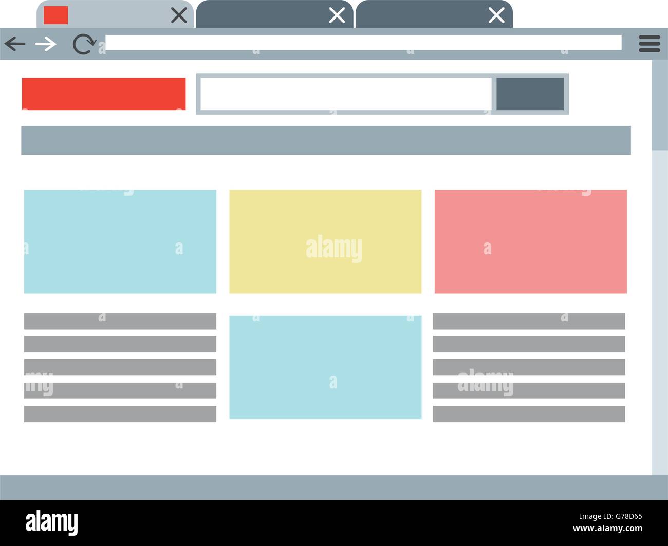 website template icon Stock Vector Image & Art - Alamy