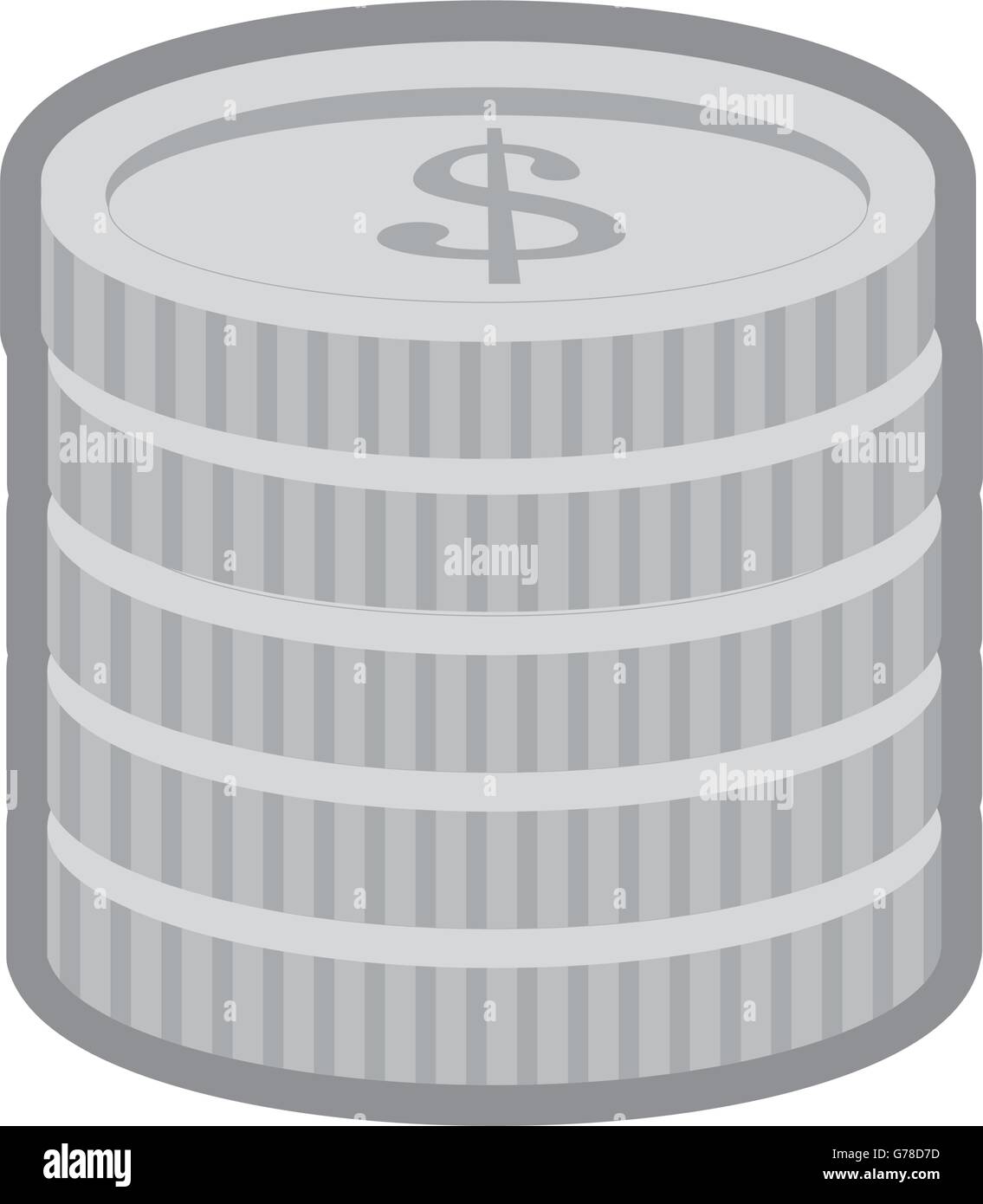 coin stack icon Stock Vector Image & Art - Alamy