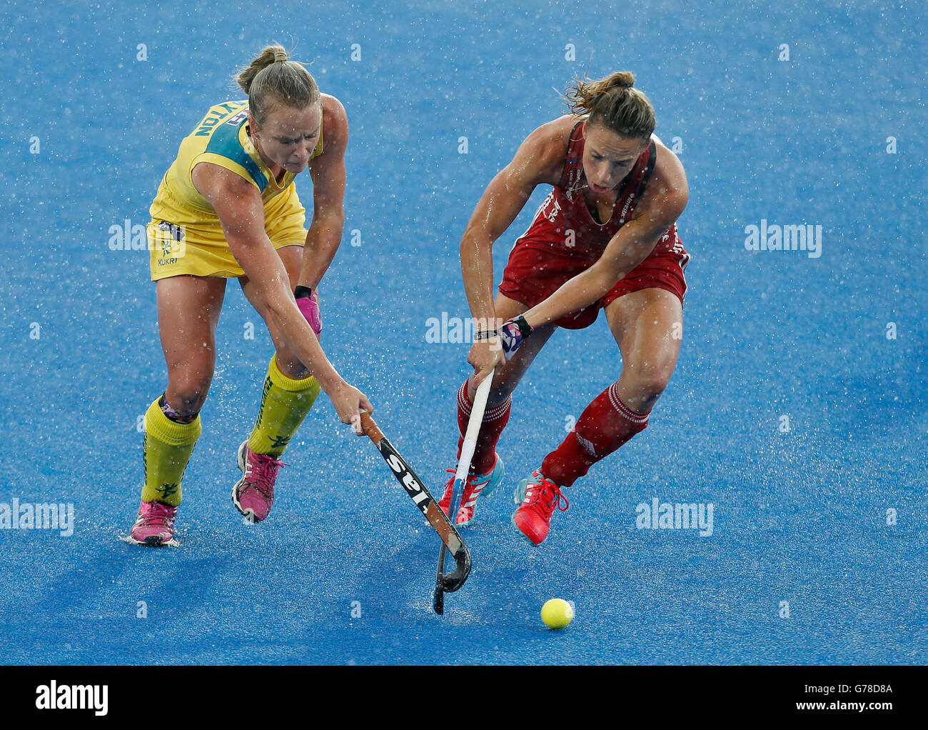 Great Britain's Susannah Townsend and Australia's Jane Claxton during ...