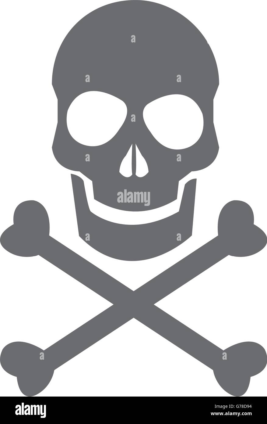 skull danger icon Stock Vector Image & Art - Alamy