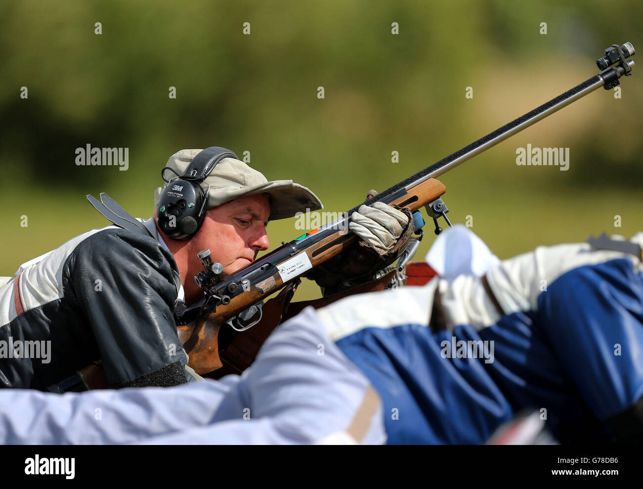 Northern Ireland's David Calvert in action during the Queen's Prize ...
