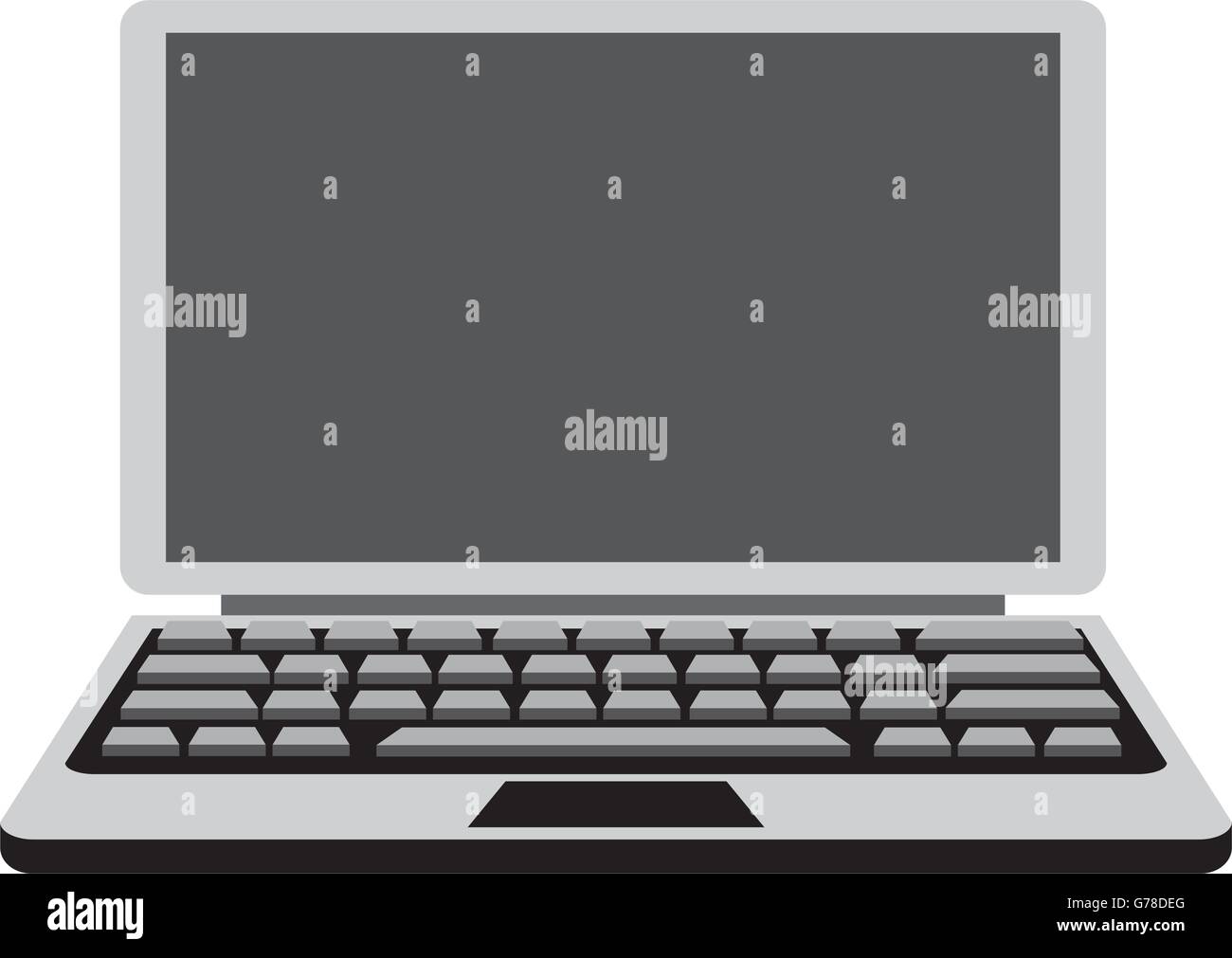 grey laptop icon Stock Vector Image & Art - Alamy