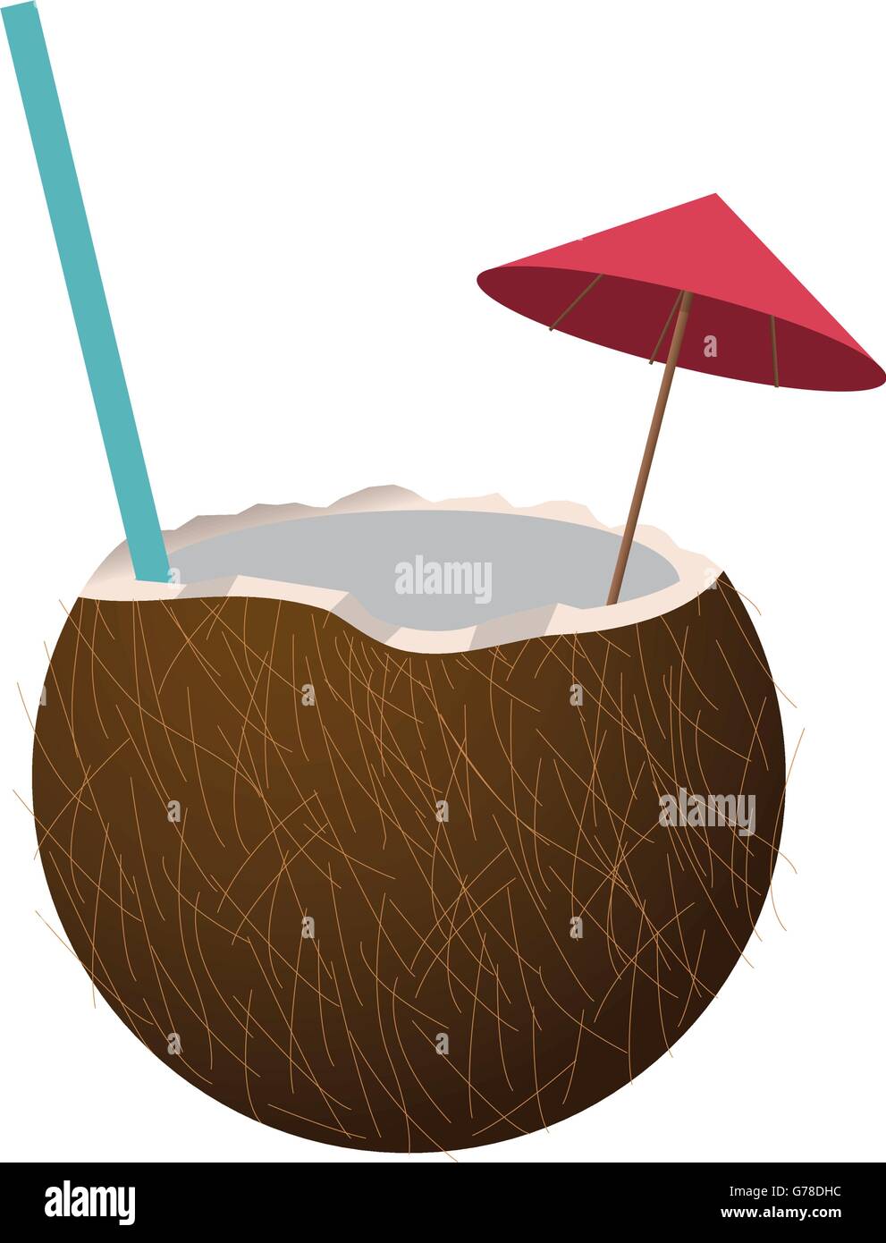 coconut cocktail icon Stock Vector Image & Art - Alamy