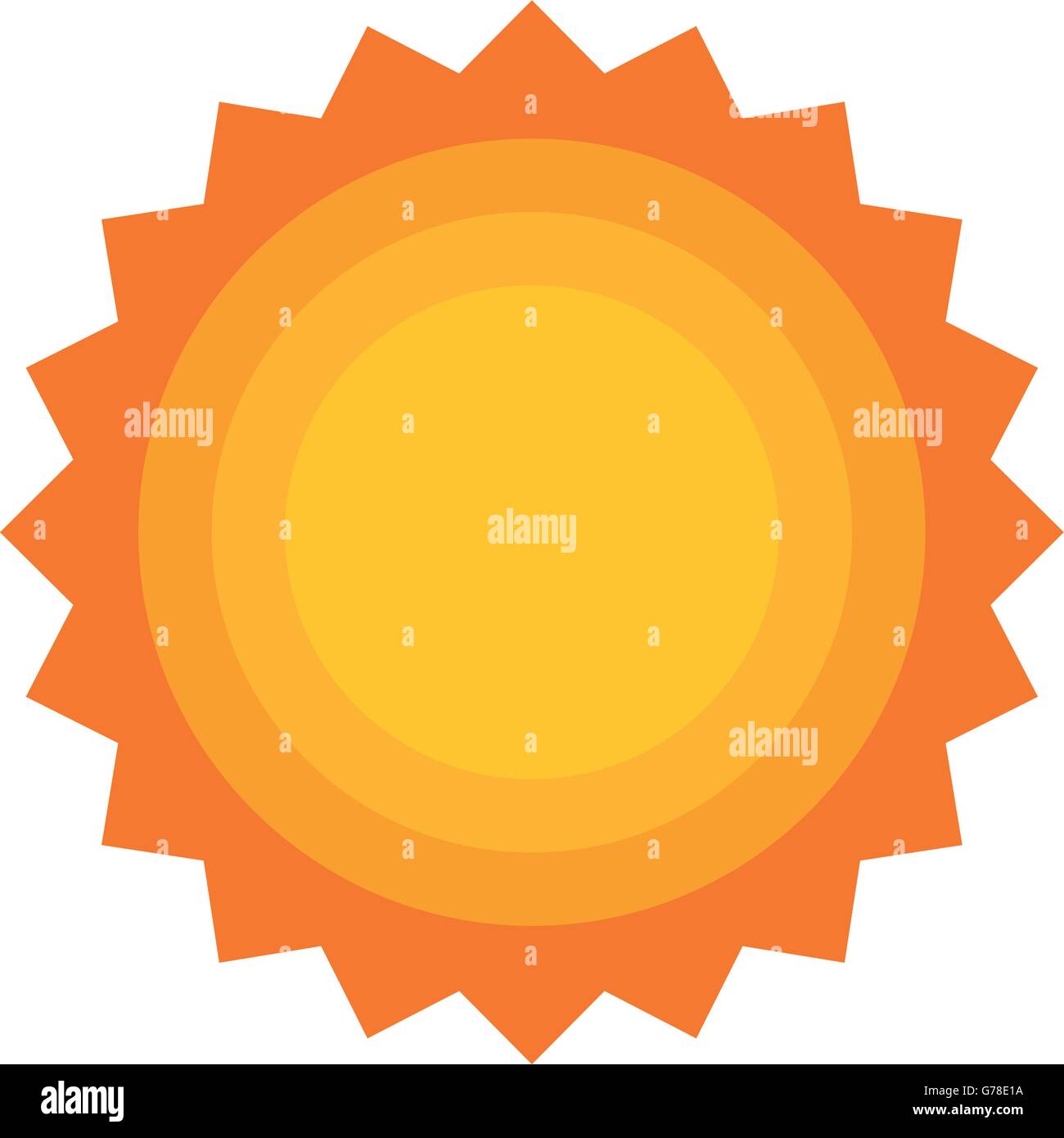 yellow sun icon Stock Vector Image & Art - Alamy