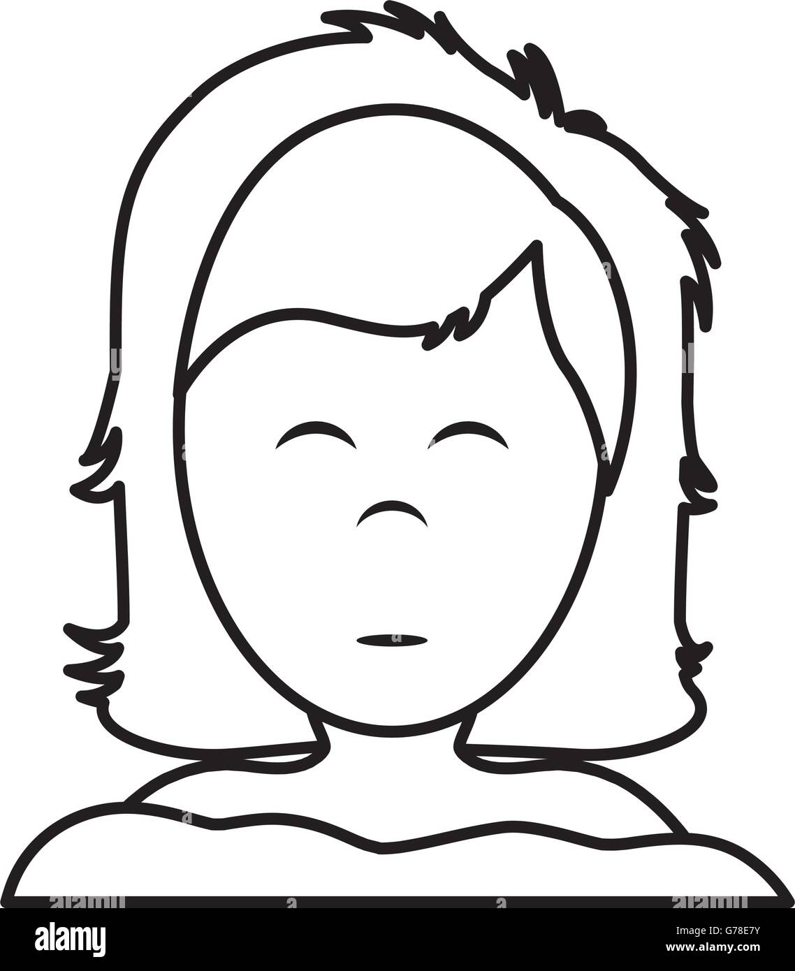 Girl sleeping icon. resting and sleep design. Vector graphic Stock ...