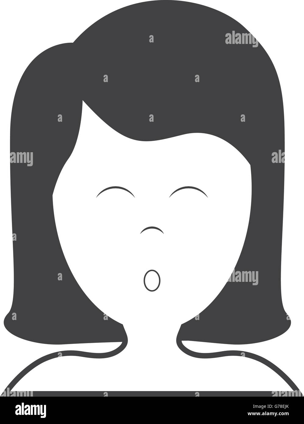 Girl sleeping icon. resting and sleep design. Vector graphic Stock ...