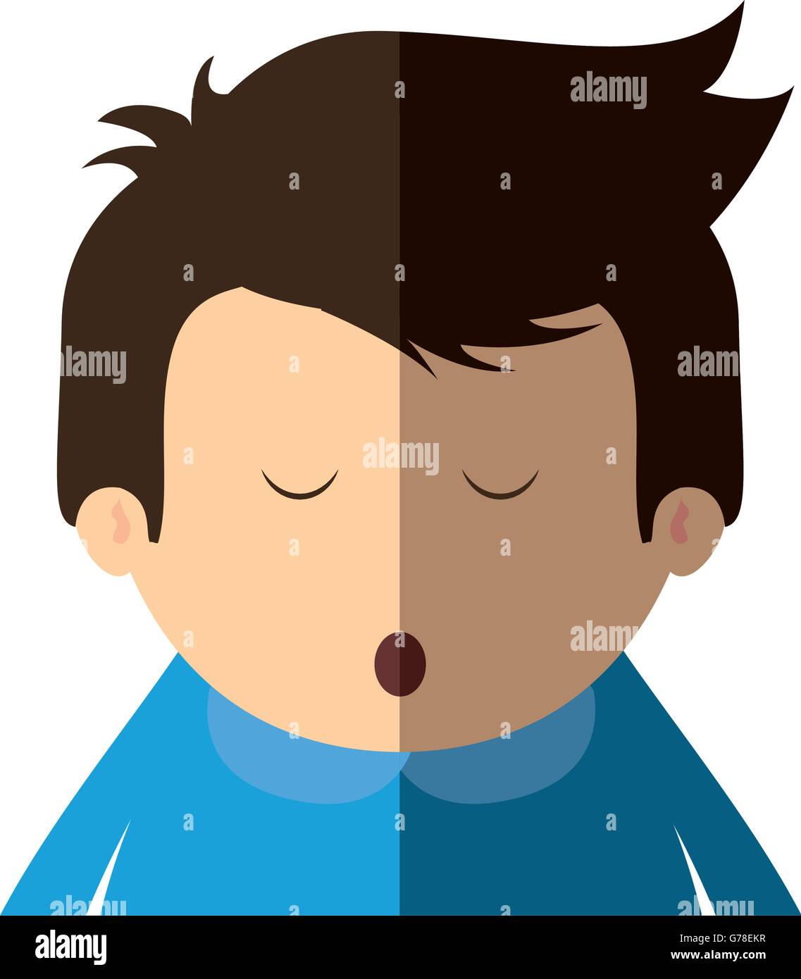 Boy resting icon design hi-res stock photography and images - Alamy