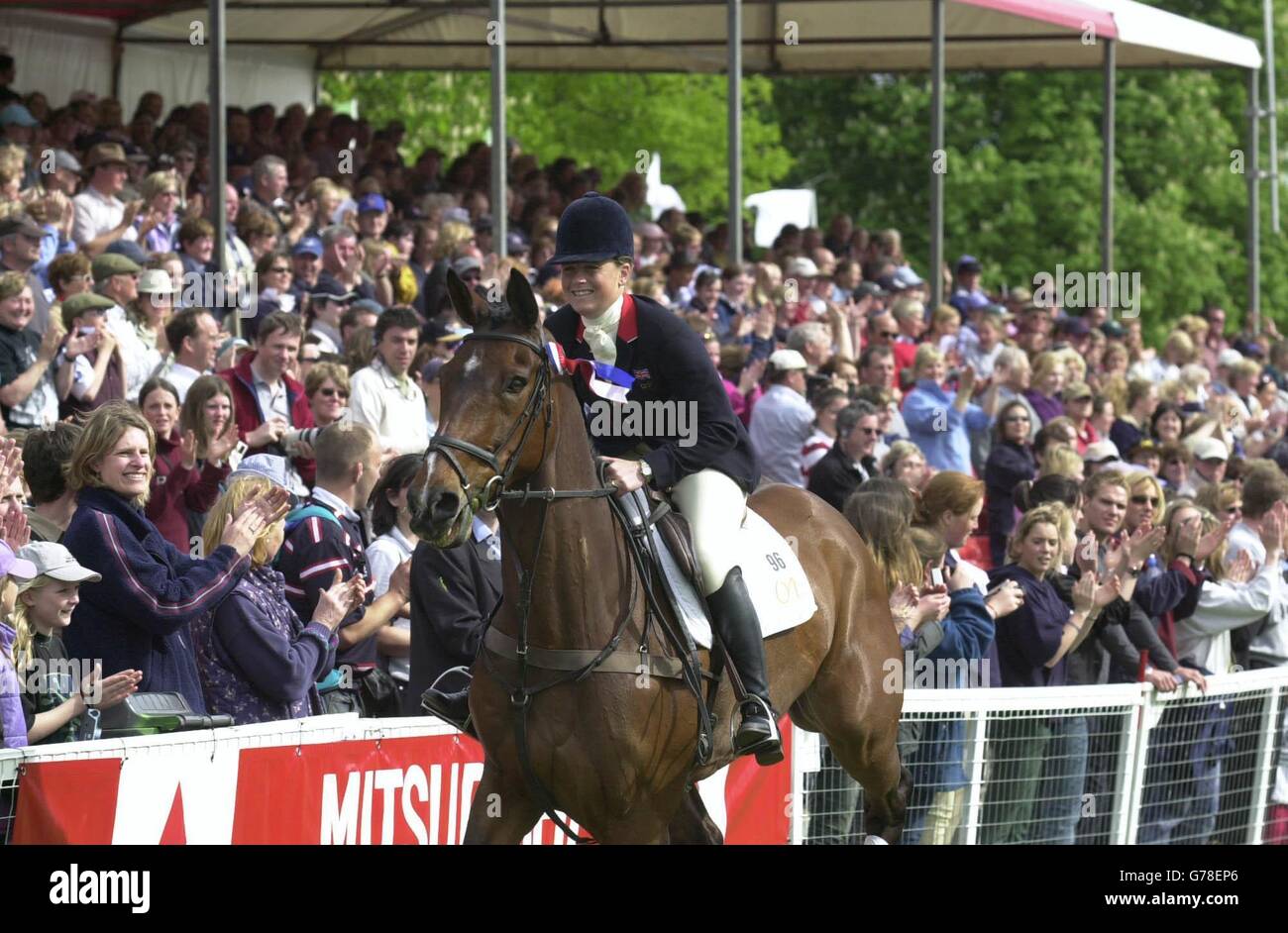 Pippa Funnell from Dorking, Surrey riding Supreme Rock wins the ...