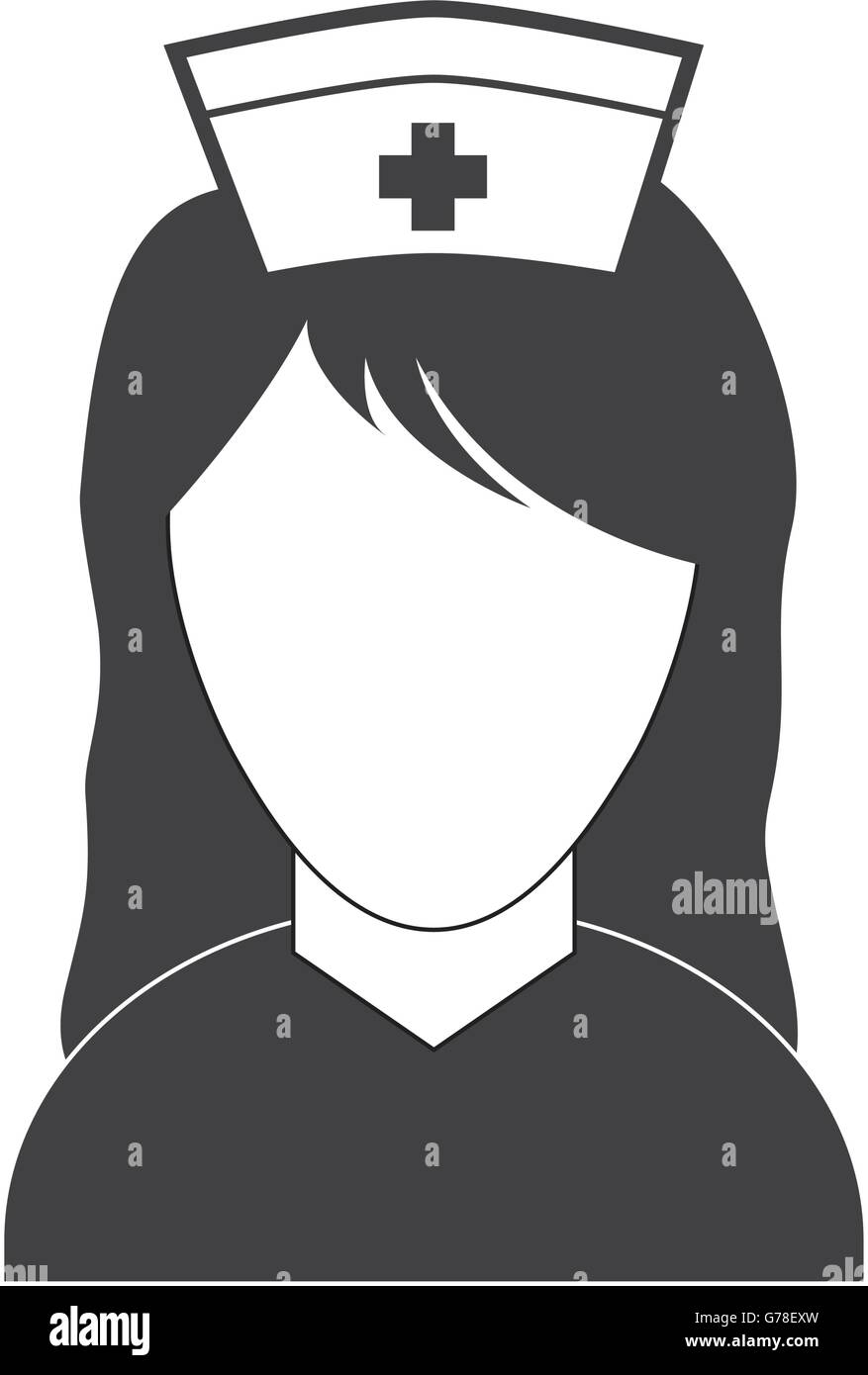 Nurse icon. Medical and Health care design. Vector graphic Stock Vector ...