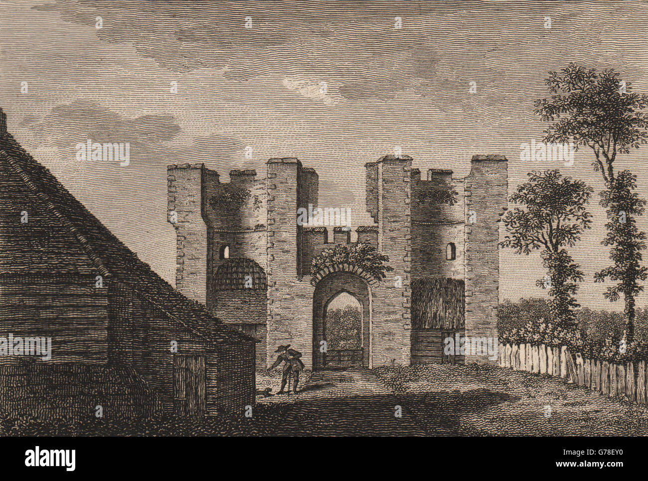 COOLING CASTLE. 'Cowling Castle, Kent'. Plate 2. GROSE, antique print ...