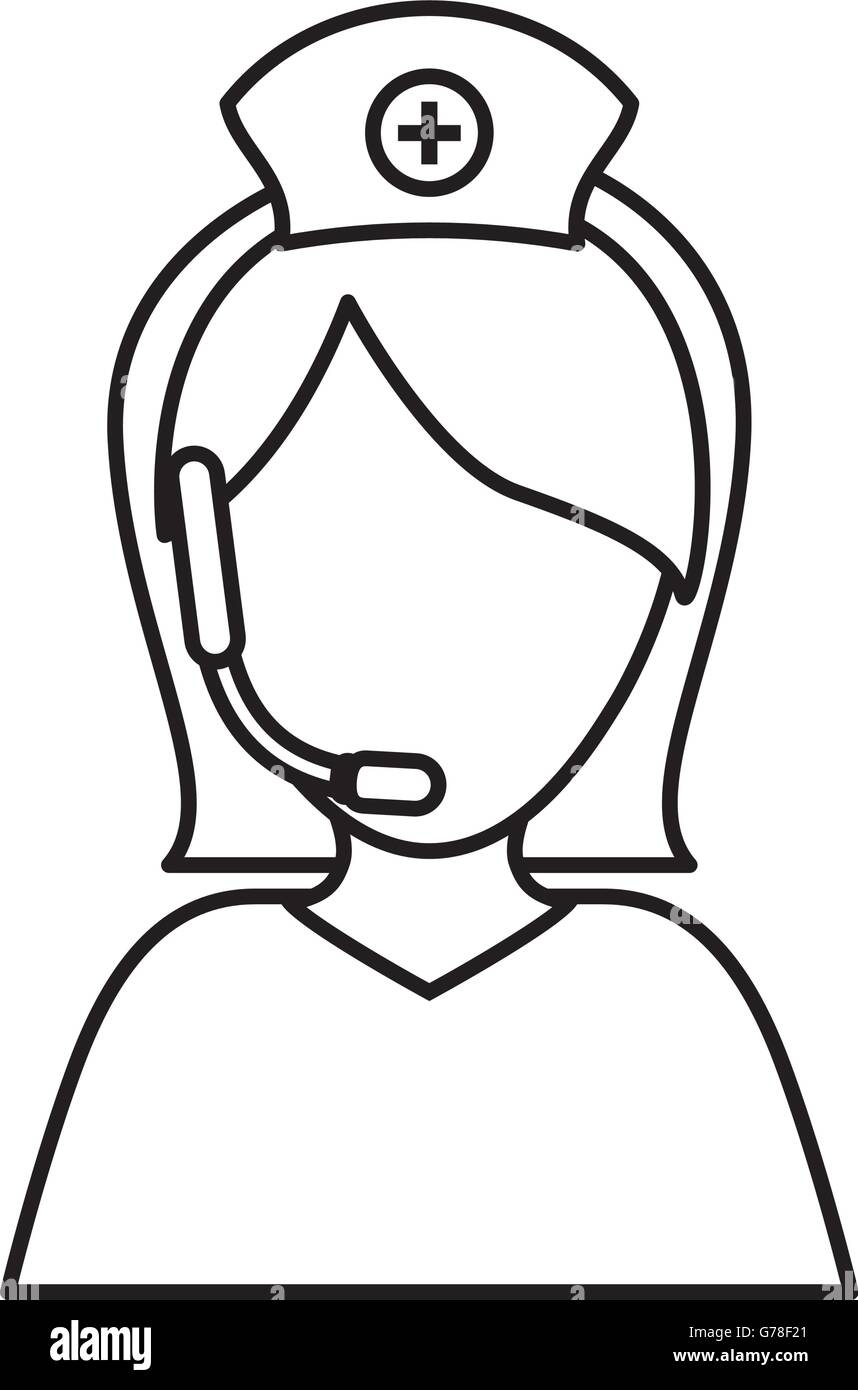 Nurse icon. Medical and Health care design. Vector graphic Stock Vector ...