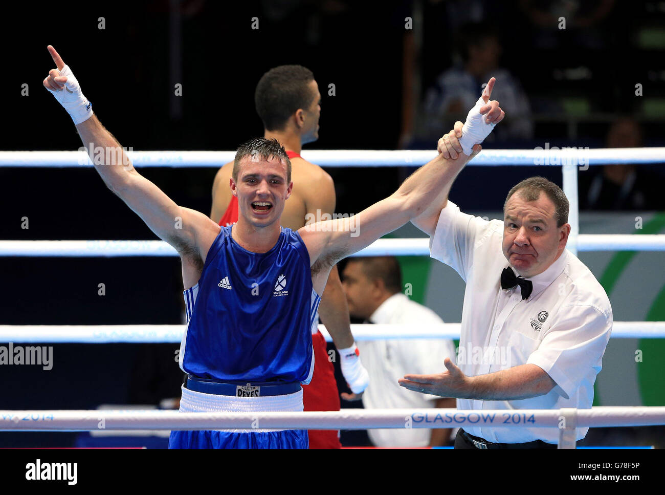 Scotland's Josh Taylor celebrates beating England's Samuel Maxwell in ...