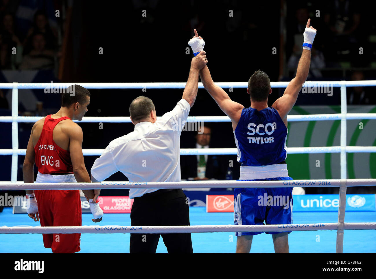 Scotland's Josh Taylor celebrates beating England's Samuel Maxwell in ...
